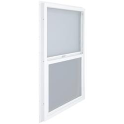 Performax™ 30"W x 48"H White Vinyl Single-Hung Window with Nailing ...