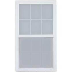 Performax™ 30"W x 54"H White Vinyl Single-Hung Window with Nailing ...