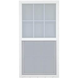 Performax™ 30"W x 60"H White Vinyl Single-Hung Window with Nailing ...