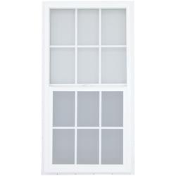 Performax™ 30"W x 60"H White Vinyl Single-Hung Window with Nailing ...