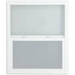 Performax™ 32"W x 38"H White Vinyl Single-Hung Window with Nailing ...