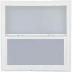 Performax™ 36"W x 36"H White Vinyl Single-Hung Window with Nailing ...