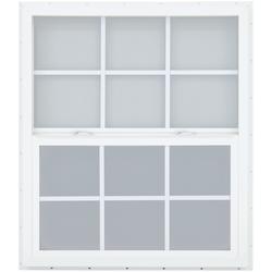 Performax™ 36"W x 42"H White Vinyl Single-Hung Window with Nailing ...