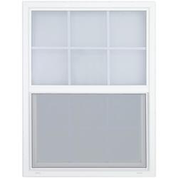 Performax™ 36"W x 48"H White Vinyl Single-Hung Window with Nailing ...