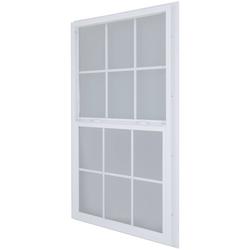 Performax™ 36"W x 60"H White Vinyl Single-Hung Window with Nailing ...