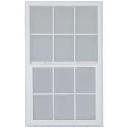 Performax™ 36"W x 60"H White Vinyl Single-Hung Window with Nailing ...
