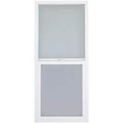 Performax™ 24-1/4"W x 54"H White Vinyl Single-Hung Replacement Window ...