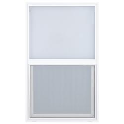 Performax™ 28-1/4"W x 46"H White Vinyl Single-Hung Replacement Window ...