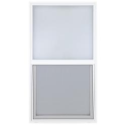 Performax™ 30-1/4"W x 54"H White Vinyl Single-Hung Replacement Window ...