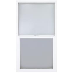 Performax™ 30-1/4"W x 54"H White Vinyl Single-Hung Replacement Window ...