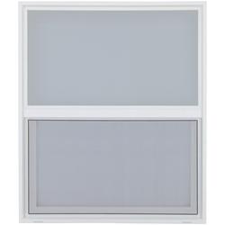 Performax™ 32-1/4"W x 38"H White Vinyl Single-Hung Replacement Window ...