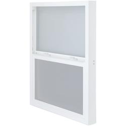 Performax™ 32-1/4"W x 38"H White Vinyl Single-Hung Replacement Window ...