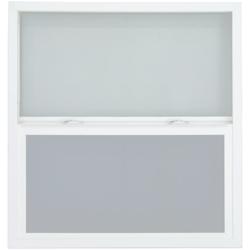 Performax™ 36-1/4"W x 38"H White Vinyl Single-Hung Replacement Window ...