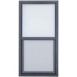 Performax™ 30"W x 60"H Black Vinyl Single-Hung Window with Nailing ...