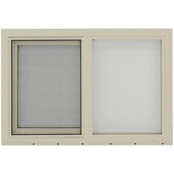 Performax™ 36"W x 24"H Tan Left Sliding Window with Nailing Flange at ...