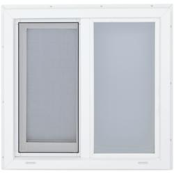 Performax™ 24"W x 24"H White Left Sliding Window with Nailing Flange ...