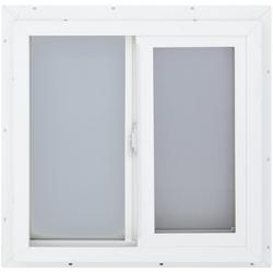 Performax™ 24"W x 24"H White Left Sliding Window with Nailing Flange ...