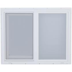 Performax™ 30"W x 24"H White Left Sliding Window with Nailing Flange at ...