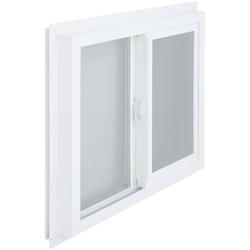 Performax™ 30"W x 24"H White Left Sliding Window with Nailing Flange ...