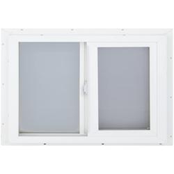 Performax™ 36"W x 24"H White Left Sliding Window with Nailing Flange ...