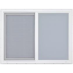 Performax™ 48"W x 36"H White Left Sliding Window with Nailing Flange ...