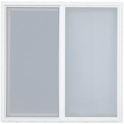Performax™ 48"W x 48"H White Left Sliding Window with Nailing Flange at ...