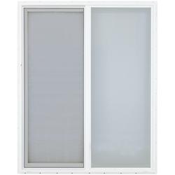 Performax™ 48"W x 60"H White Left Sliding Window with Nailing Flange at ...