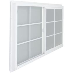 Performax™ 60"W x 36"H White Left Sliding Window with Nailing Flange ...