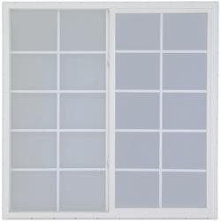 Performax™ 60"W x 60"H White Left Sliding Window with Nailing Flange ...