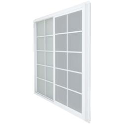 Performax™ 60"W x 60"H White Left Sliding Window with Nailing Flange ...