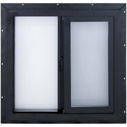 Performax™ 24"W x 24"H Black Left Sliding Window with Nailing Flange ...