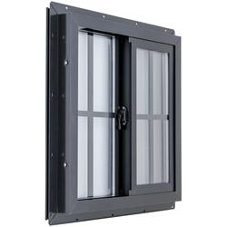 Performax™ 24"W x 24"H Black Left Sliding Window with Nailing Flange ...