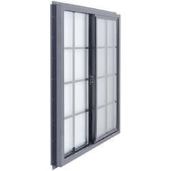 Performax™ 36"W x 48"H Black Left Sliding Window with Nailing Flange ...