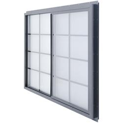 Performax™ 60"W x 48"H Black Left Sliding Window with Nailing Flange ...
