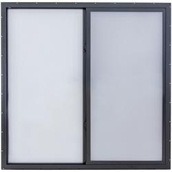 Performax™ 60"W x 60"H Black Left Sliding Window with Nailing Flange at ...