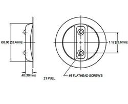 Johnson Hardware® Pocket Door Nickel Flush Dummy Pull at Menards®