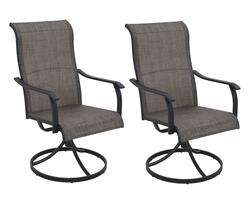 Backyard Creations® Cayman Creek Gray Swivel Rocker Dining Patio Chair ...