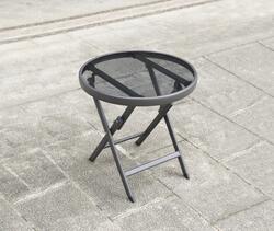 Backyard Creations Harrison Brown Patio End Table 18 W x 18 L x 18 H