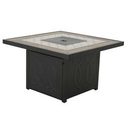 Backyard Creations® Delancey Black 5-Piece Fire Pit Patio Set with ...