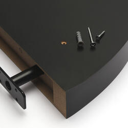 Designer's Image™ 11-3/4"W Black Floating Corner Wall Shelf at Menards®