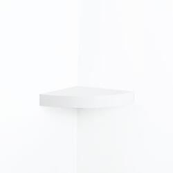 Designer's Image™ 11-3/4"W White Floating Corner Wall Shelf at Menards®