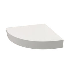 Designer's Image™ 11-3/4"W White Floating Corner Wall Shelf at Menards®