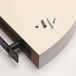 Designer's Image™ 11-3/4"W White Floating Corner Wall Shelf at Menards®