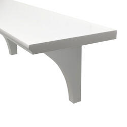Designer's Image™ 16"W x 5"D White Bracket Wall Shelf Kit at Menards®