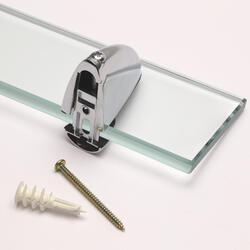 Designer's Image™ 18"W x 3"D Glass Wall Shelf at Menards®