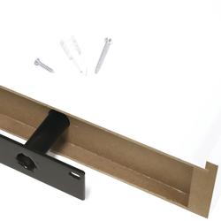 Designer's Image™ 35-3/8"W x 8-1/4"D White Floating Wall Shelf with ...