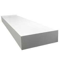 Designer's Image™ 35-3/8"W x 8-1/4"D White Floating Wall Shelf with ...