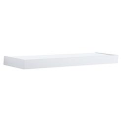 Designer's Image™ 35-3/8"W x 8-1/4"D White Floating Wall Shelf with ...