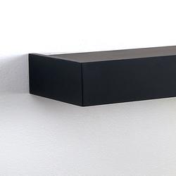 Designer's Image™ 35-3/8"W x 8-1/4"D Black Floating Wall Shelf with ...
