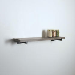 Designer's Image™ 35-3/8"W x 8-1/4"D Rustic Wall Shelf with Brackets at ...